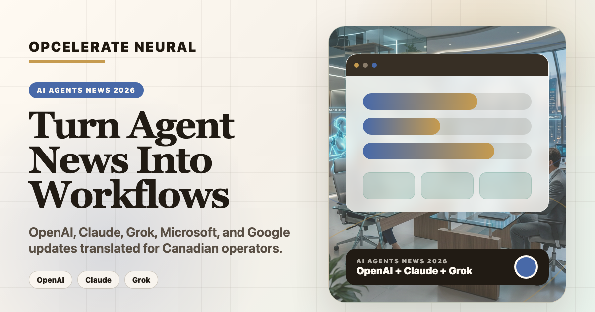AI Agents News 2026 Canada | OpenAI, Claude, Grok